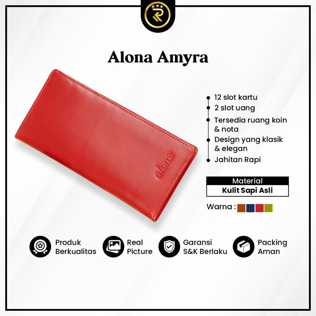 Jual Dompet Kulit Wanita Alona Aurelia Wallet Dompet Wanita Panjang Bahan Kulit Sapi Asli Jenis ...
