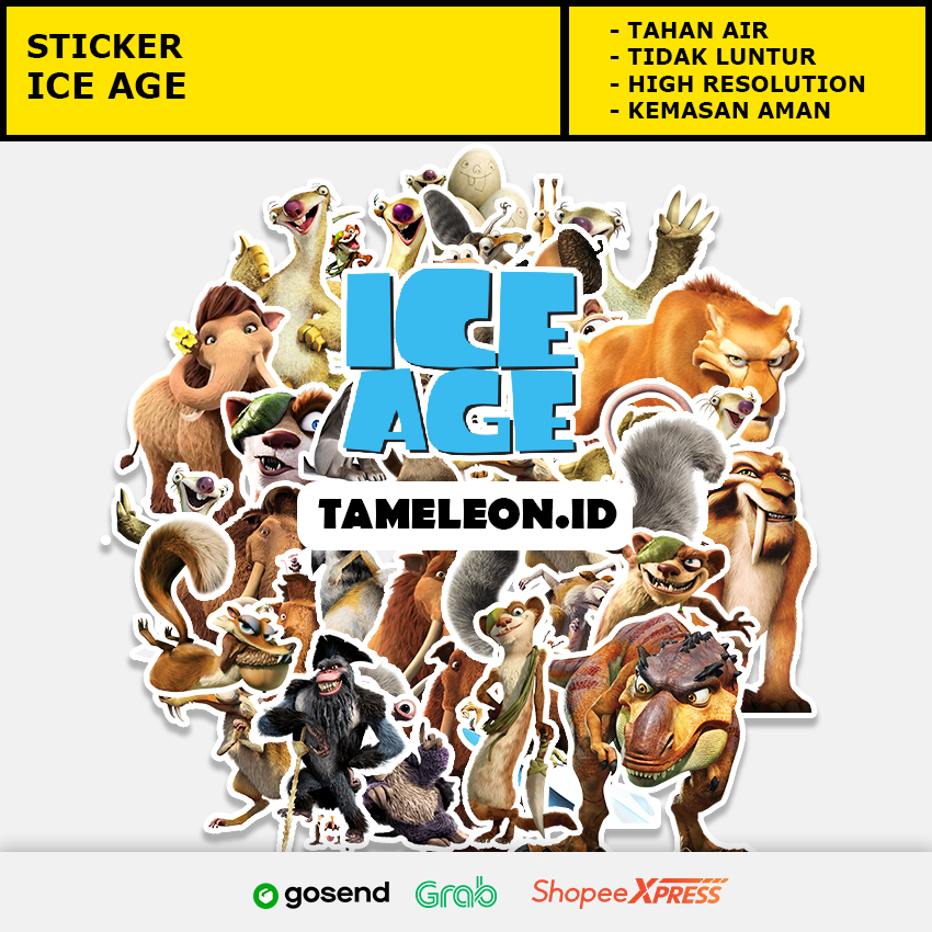 Jual Sticker Anime, Ice Age, Sticker Handphone Sticker Laptop Anti ...