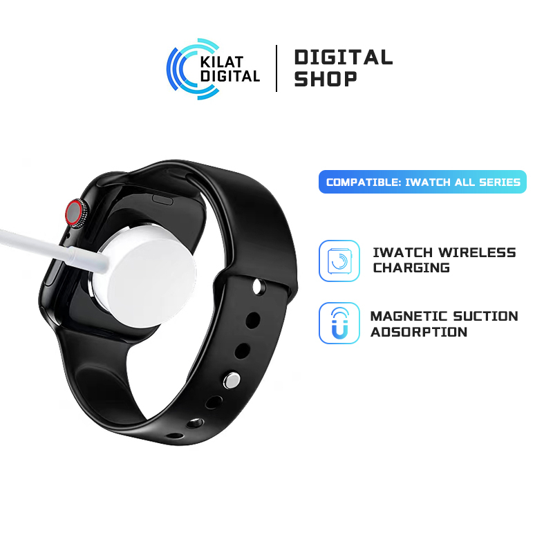Jual Magnetic Wireless Charger Kabel Charger iWatch Fast Charging Watch ...