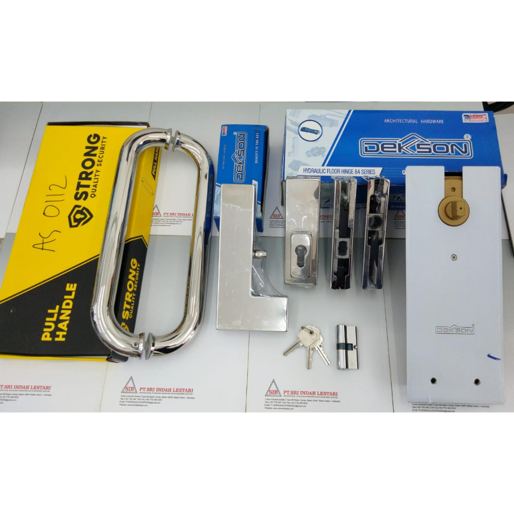 Jual PAKET PATCH FITTING L ( PISTOL ) DEKSON & FLOOR HINGE ( 84 ...