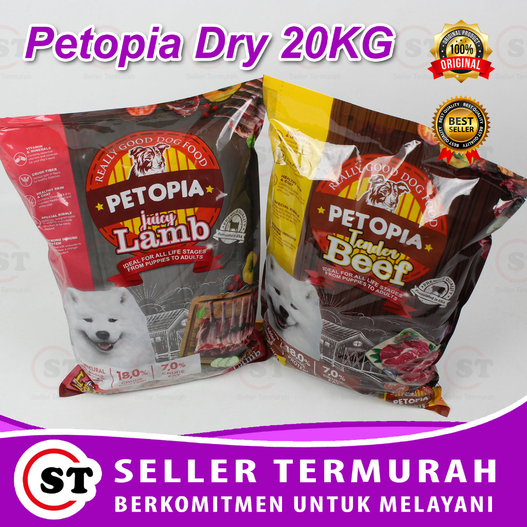 Jual PETOPIA DOG DRY FOOD - 20KG - MAKANAN ANJING 20 KG | Shopee Indonesia