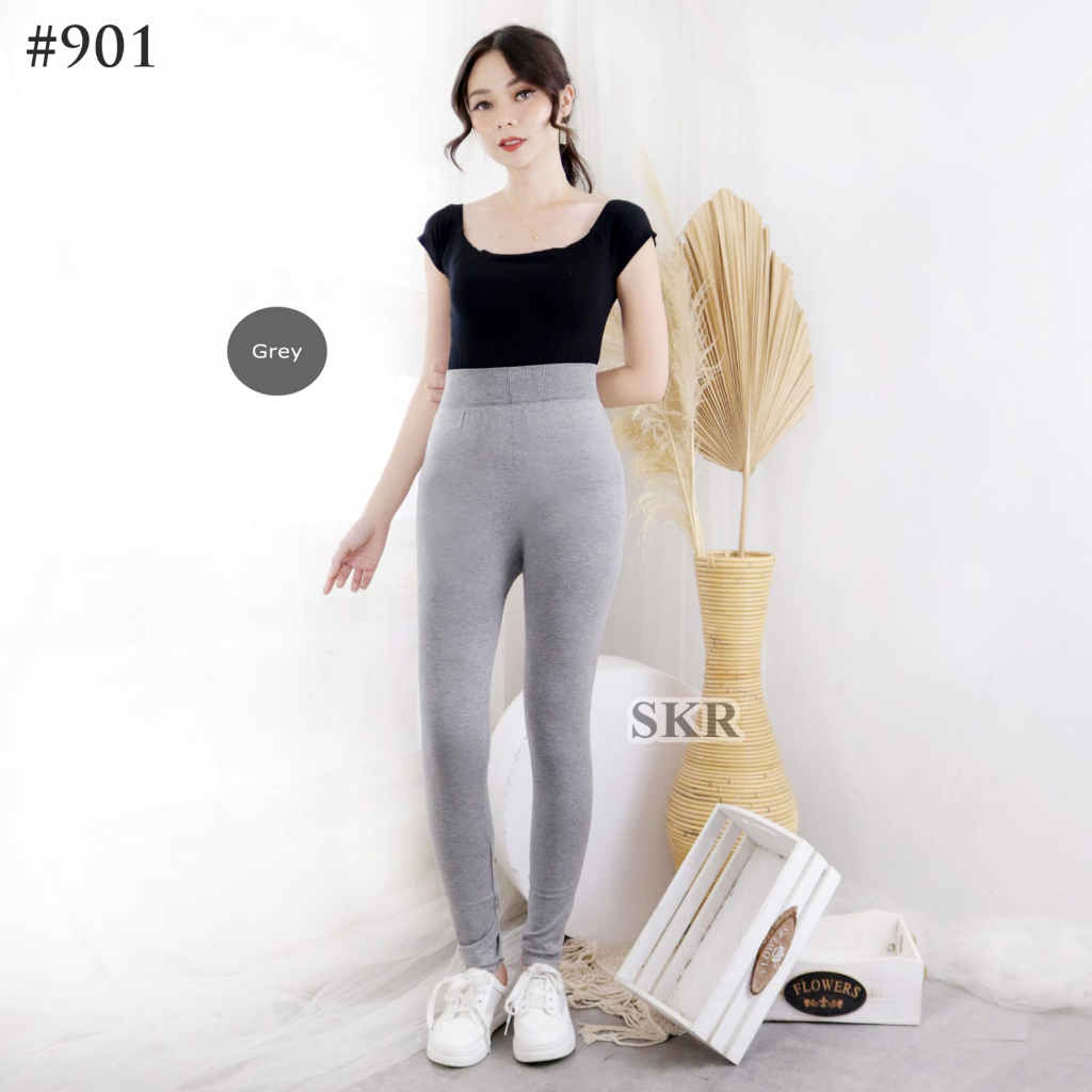 Jual CELANA LEGGING HIGHWAIST WANITA POLOS VARIAN WARNA / LEGING BASIC ...