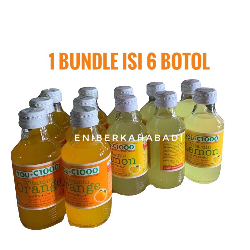 Jual You C 1000 1 Bundle Isi 6 Botol Orange Maret 2026 | Shopee Indonesia