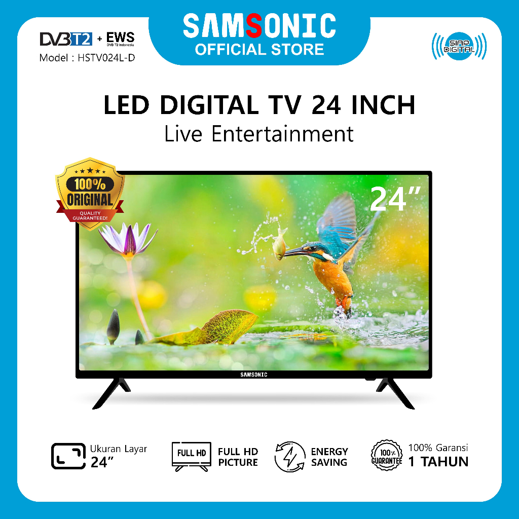 Jual SAMSONIC TV LED 22 Inch Digital LED TV - HD TV - HDMI TV DIGITAL ...