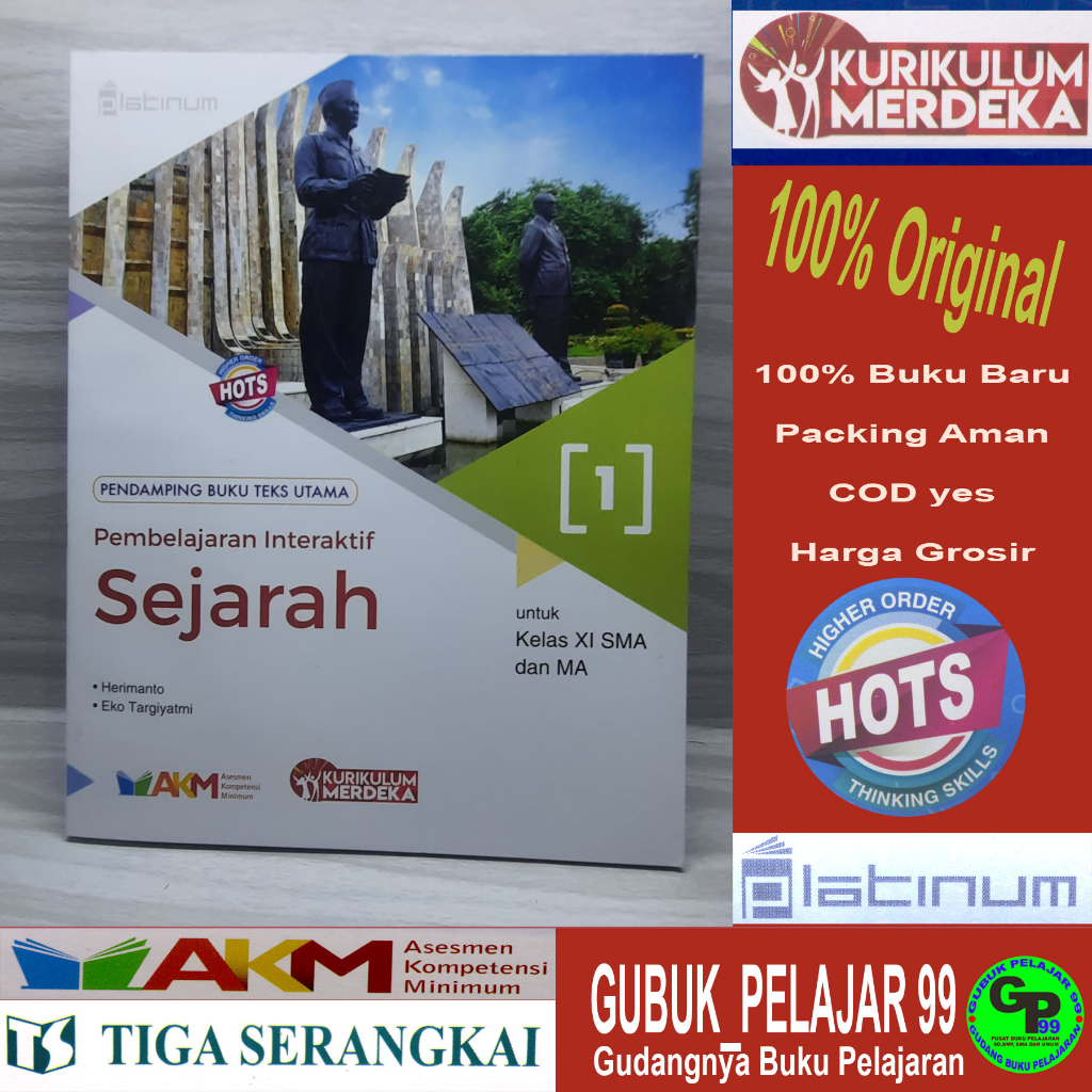 Jual Pembelajaran Interaktif SEJARAH 1 Kelas 11/XI SMA/MA Kurikulum Merdeka Platinum PT Tiga ...