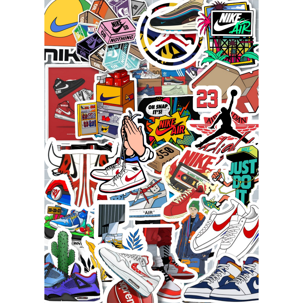 Jual STIKER STICKER VINYL AESTHETIC MURAH 20 PCS STICKER NIKE LOGO NIKE ...