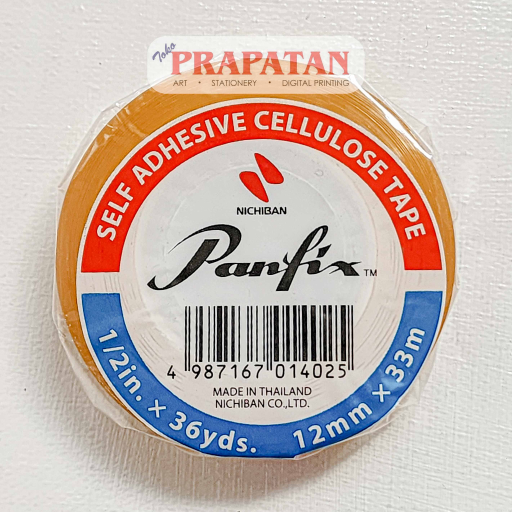 Jual Panfix Cellulose Tape 12mm x 33m | Isolasi Bening | Selotip ...