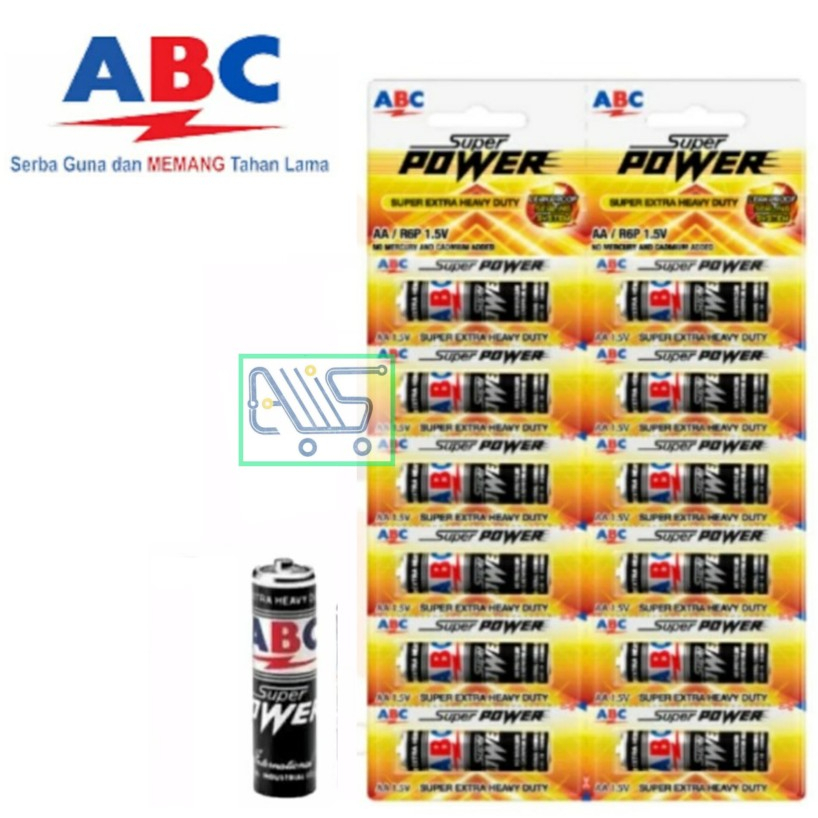 Jual Battery ABC Super Power AA A2 R06 1.5V | Shopee Indonesia