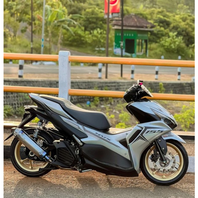 Jual STRIPING STICKER ALL NEW AEROX CONNECTED NVX 155 TRANSPARAN WHITE ...