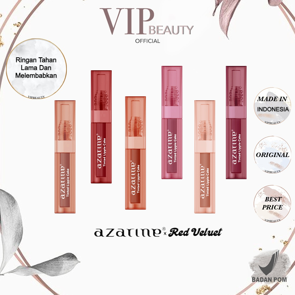 Jual AZARINE x RED VELVET Tinted Lippie Cake Lip Tint 2.9ml | Shopee ...