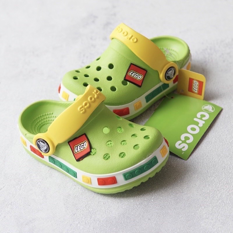 Jual Crocs Lego Sendal Anak | kids size 23-36 | black blue pink yellow ...