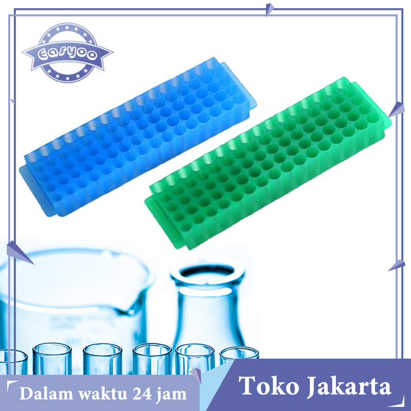 Jual 2 In 1 Rack Tube Pcr Rak Microtube 60 80 Lubang 0,2 0,5 1,5 2 ml ...