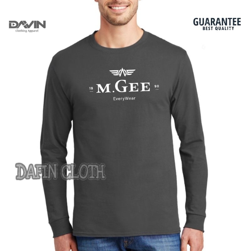 Jual Kaos Pria Baju Tshirt Lengan Panjang Mgee EveryWear | Shopee Indonesia