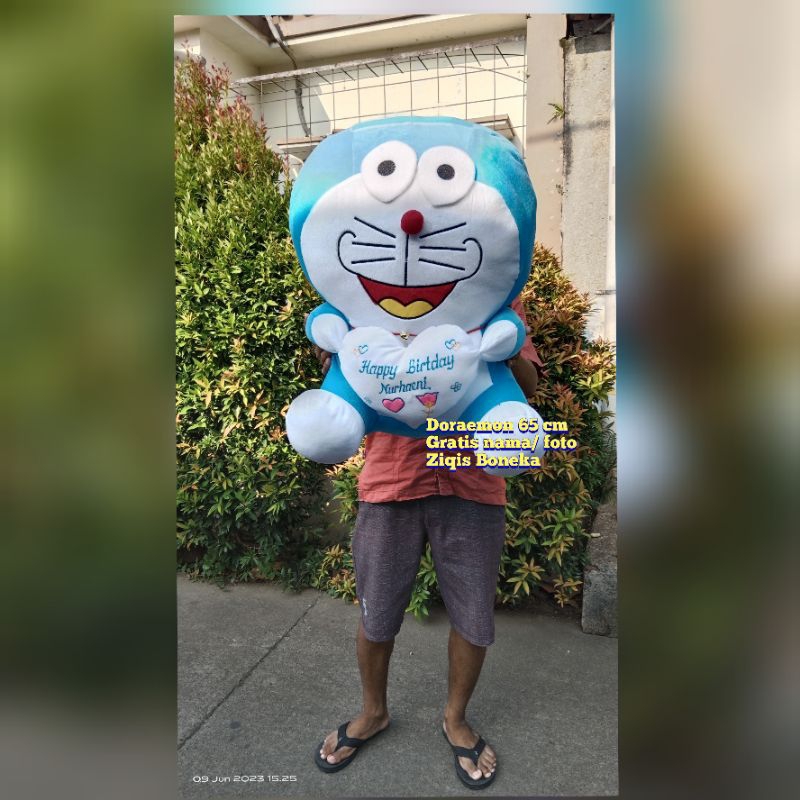 Jual Doraemon duduk jumbo gratis nama/ foto | Shopee Indonesia
