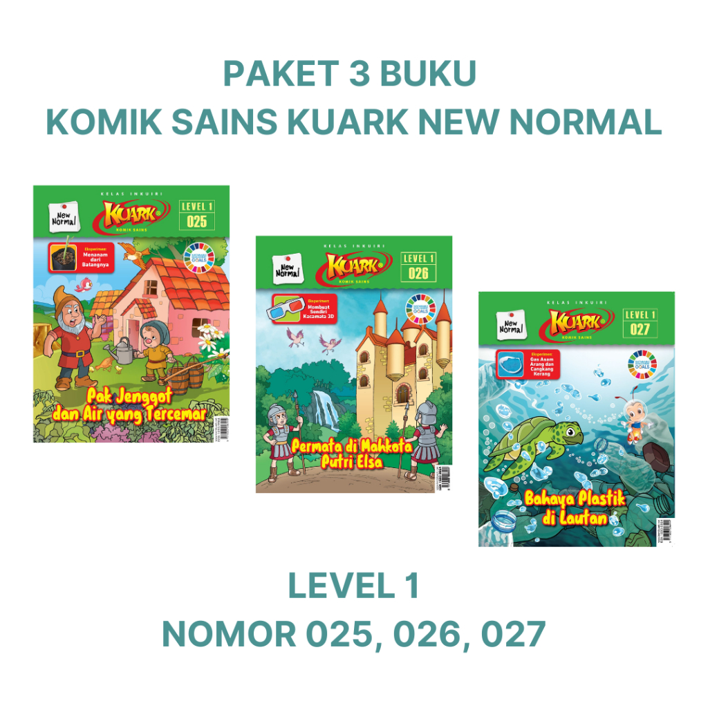 Jual KUARK Komik Sains - Paket 3 Buku Nomor 025 sd. 027 New Normal semua level | Shopee Indonesia