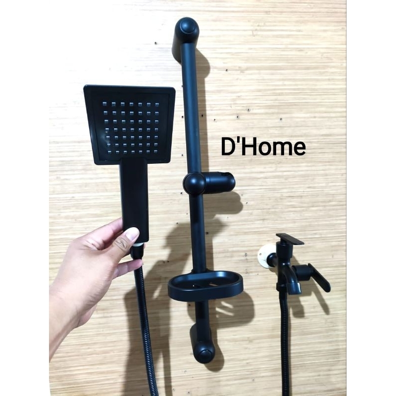 Jual SHOWER HITAM,HAND SHOWER,OAKET SHOWER TIANG HITAM | Shopee Indonesia