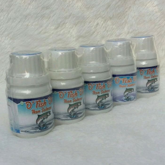 Jual O Fish Oil Salmon (5 Botol) Minyak Ikan Salmon Omega 3 Vitamin ...