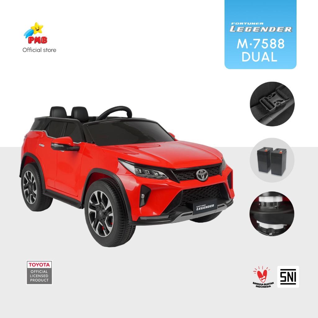 Jual Mainan Mobil Aki Toyota Fortuner Legender M7588 DUAL– PMB TOYS ...