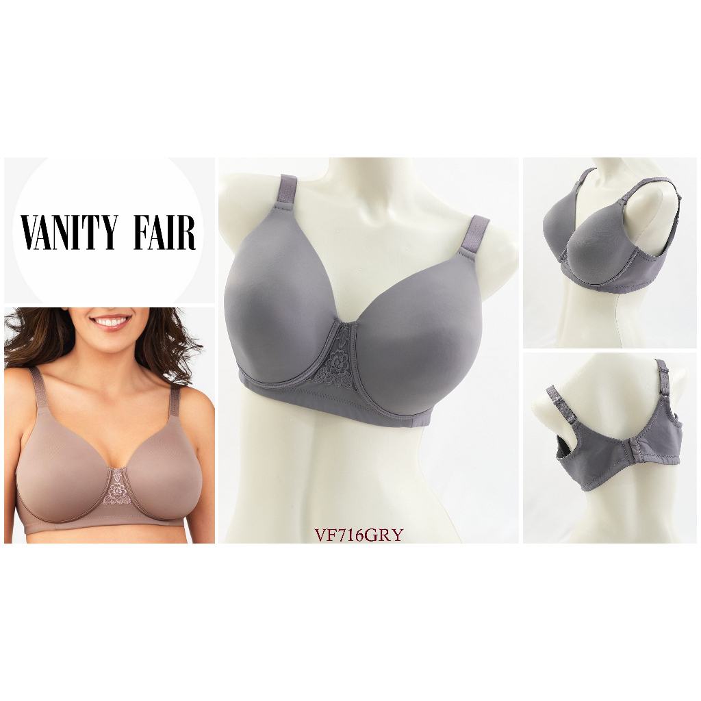 Jual Bra Wanita VANITY FAIR Tanpa Kawat Busa Tipis Full Cup Model Polos Pakaian Dalam VF716 Part ...