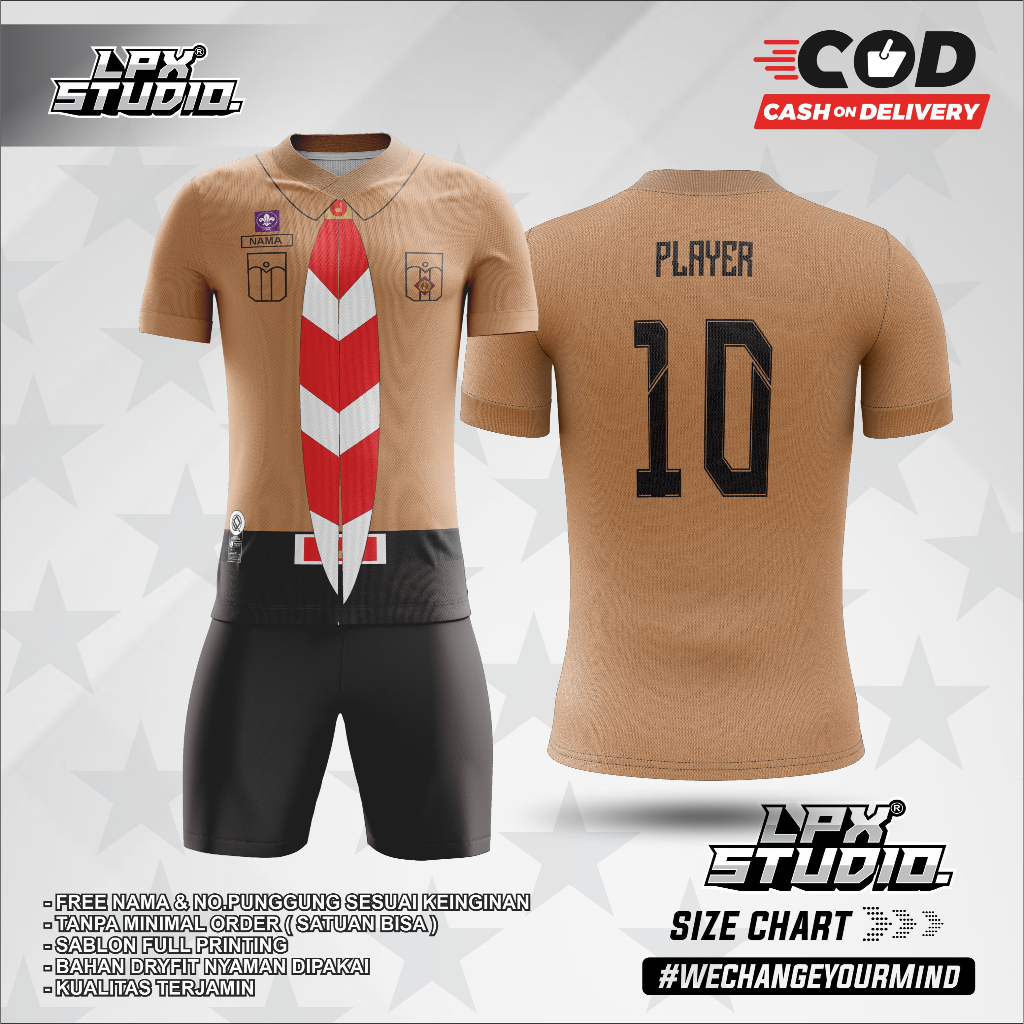 Jual Jersey Sepak Bola Pramuka Edition Free Custom | Shopee Indonesia