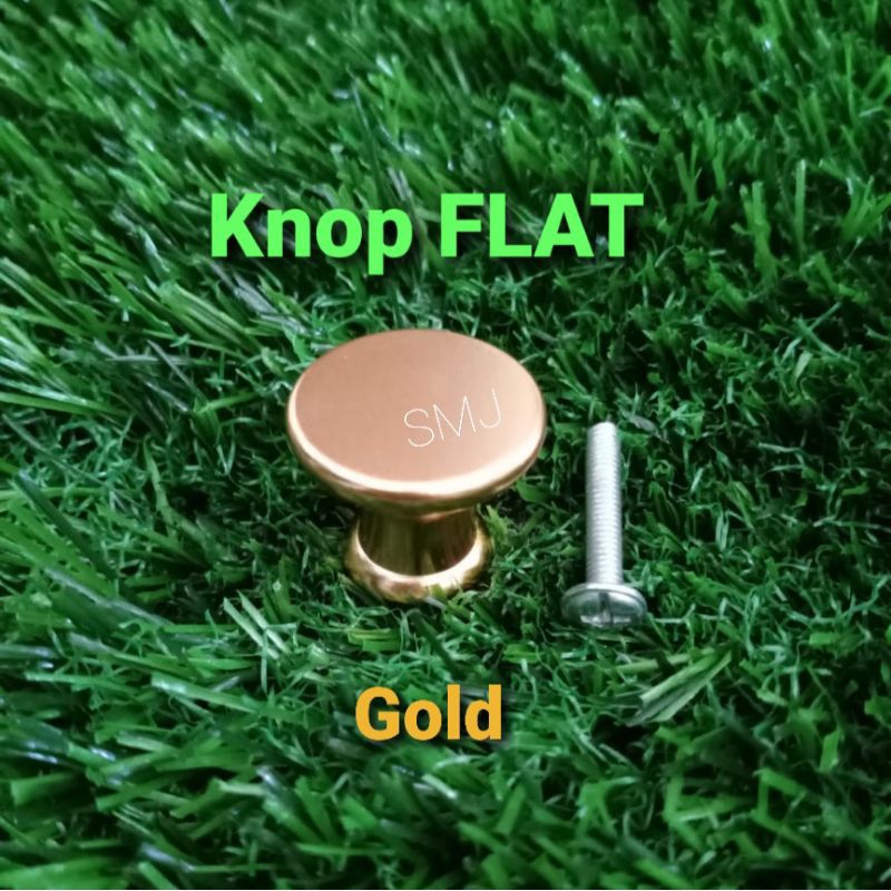 Jual Knop / Handel FLAT 1008 Pegangan Lemari/Laci - Gold | Shopee Indonesia