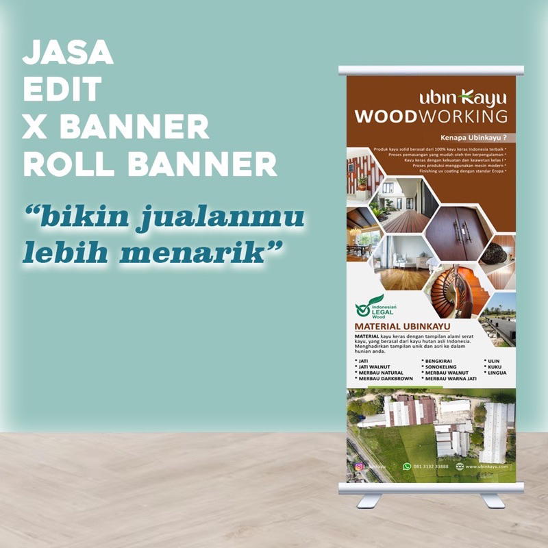 Jual JASA DESAIN X BANNER | JASA EDIT BANNER | JASA EDIT ROLL BANNER ...