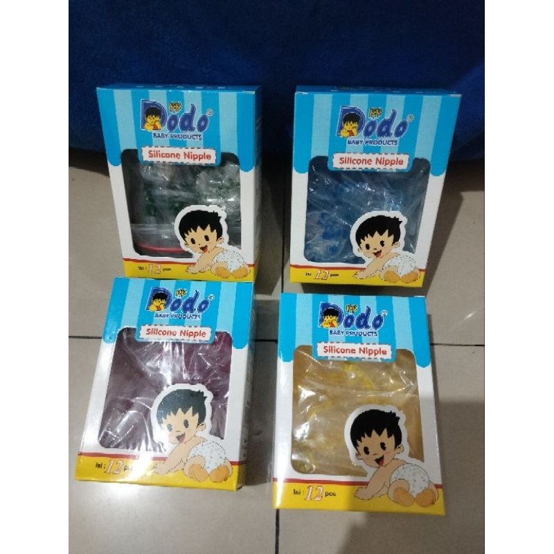Jual Kepala DOT silicone nipple DODO ukuran S/M/L/XL (1 box isi 12pcs ...