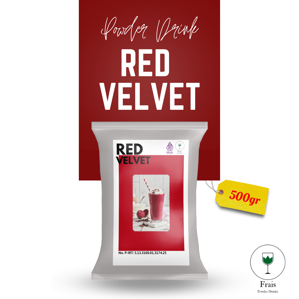 Jual BUBUK MINUMAN RASA RED VELVET 500GR / SERBUK MINUMAN ANEKA RASA ...