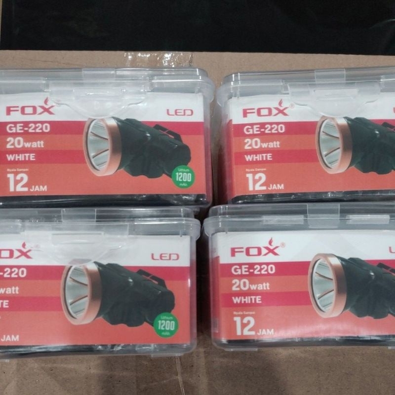 Jual SENTER KEPALA FOX GE 220 2 CAHAYA | Shopee Indonesia