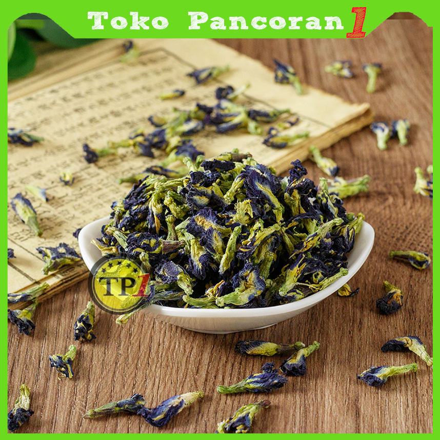 Jual Bunga Kering Butterfly Pea Tea teh Teh Biru 50gr Super Qulitas ...
