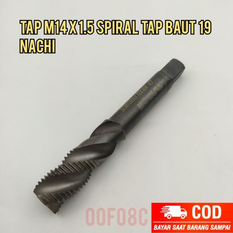 Jual Tap M14 x 1.5 Spiral Tap Baut 19 Nachi Bukan OSG Yamawa | Shopee ...