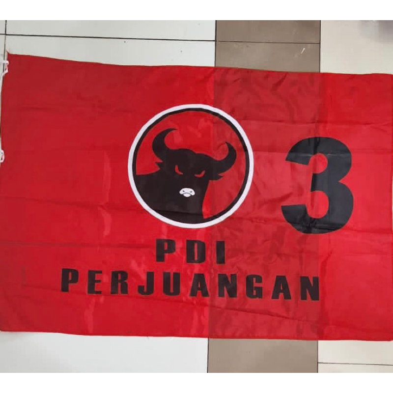 Jual bendera partai PDIP 60 x 90 (100 pcs) | Shopee Indonesia