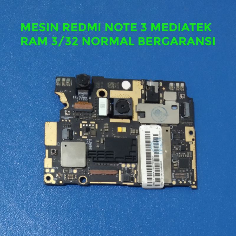 Jual Mesin Redmi Note 3 Mediatek Ram 3/32 Normal Bergaransi | Shopee ...