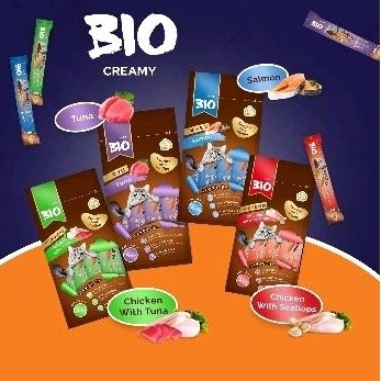 Jual Snack Kucing Bio Liquid Creamy Treats 1pack - Snack Kucing Bio ...