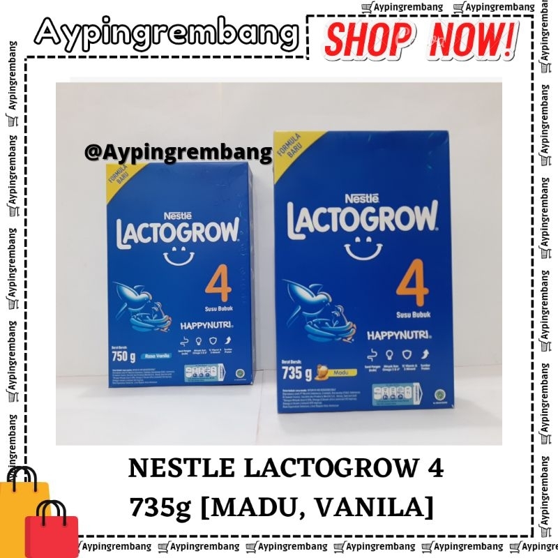 Jual Nestle Lactogrow 4+ 735g | Shopee Indonesia