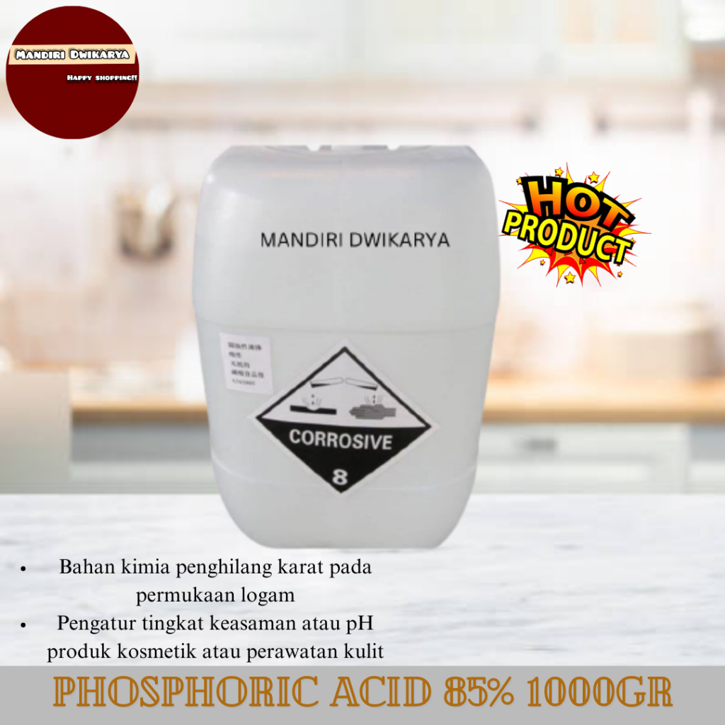 Jual Asam Fosfat / H3PO4 / Phosphoric Acid 85% 1kg | Shopee Indonesia