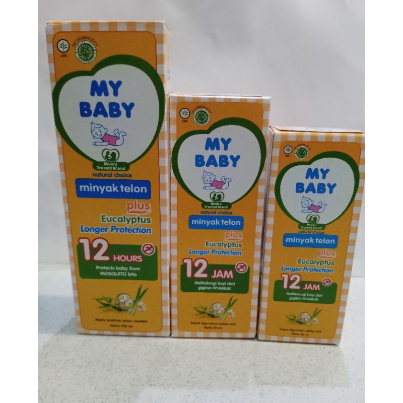 Jual My Baby Minyak Telon Plus Longer Protection 150ml, 90ml, 60ml ...
