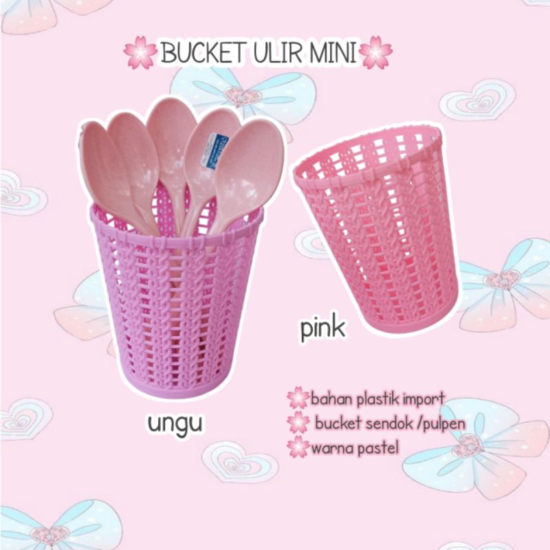 Jual WADAH SENDOK MAKAN ULIR PERALATAN ATK BUCKET SERBAGUNA | Shopee ...