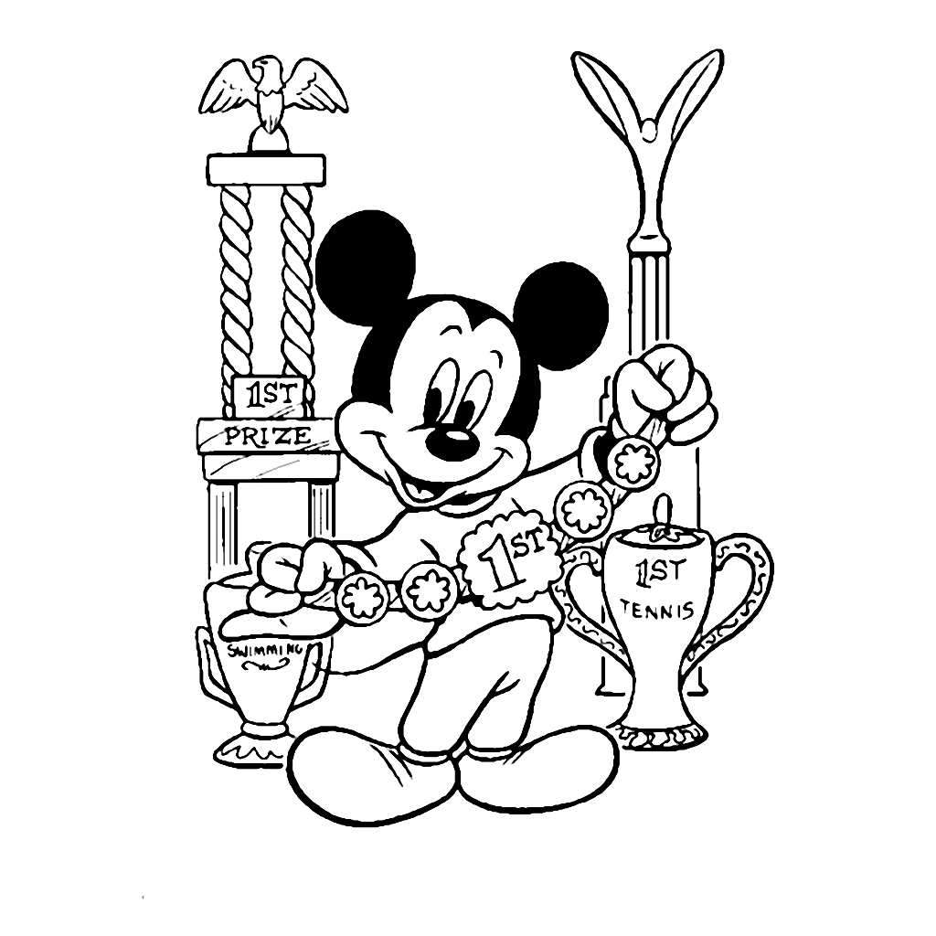 Jual Gambar Sketsa Mewarnai / Mickey Mouse / Part 3 / Gambar Sketsa ...