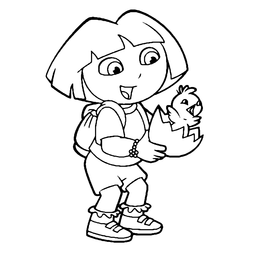 Jual Gambar Sketsa Mewarnai / Dora / Part 1 / Gambar Sketsa / Gambar ...