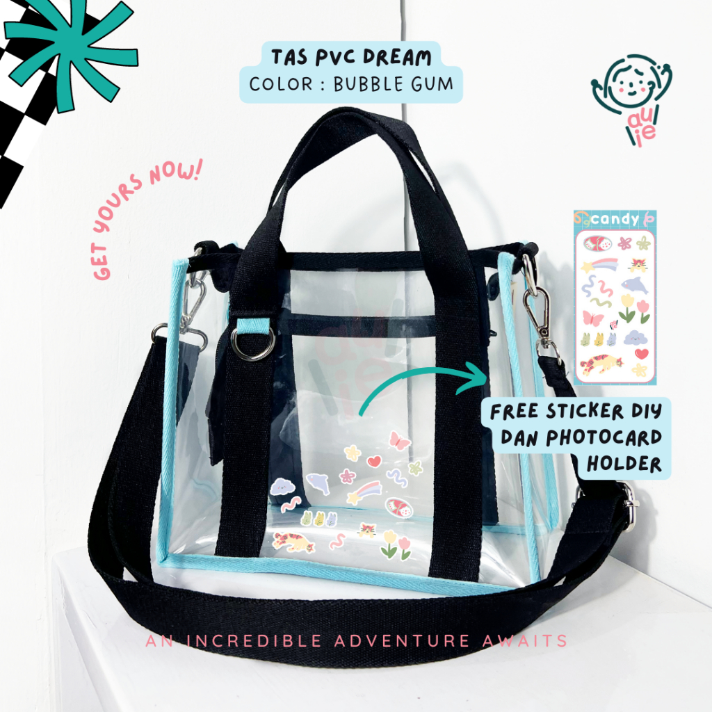 Jual aullie.bags | Tas PVC Transparan Konser Premium DREAM Warna Bubble ...
