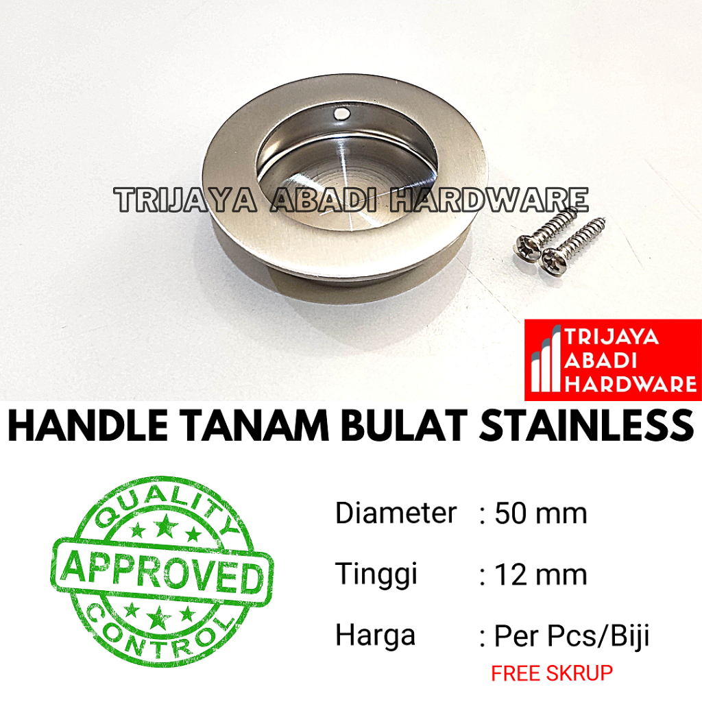 Jual Handle Tanam Bulat Stainless Pintu Lemari Lemari Kabinet Tarikan ...