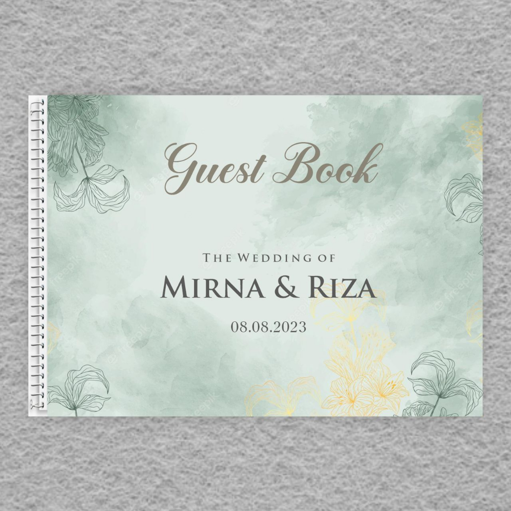 Jual Buku Tamu Pernikahan CUSTOM / wedding Guest Book / wedding book ...