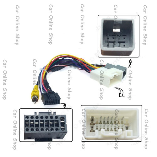 Jual Kabel Soket PNP Head Unit Android Mitsubishi Xpander Pajero Mirage ...