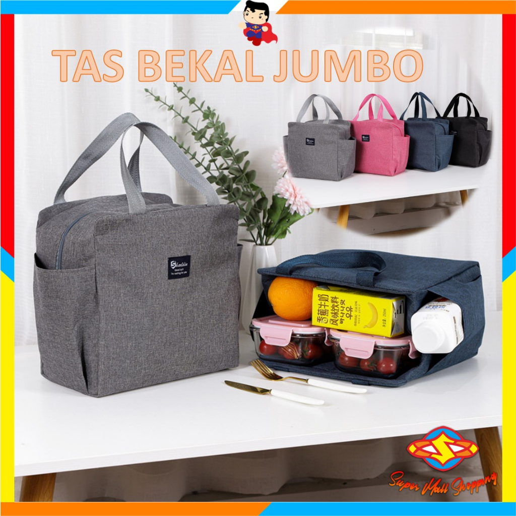 Jual SMS Tas Bekal Makanan Jumbo Anti Air Makanan Bento Elegan ...