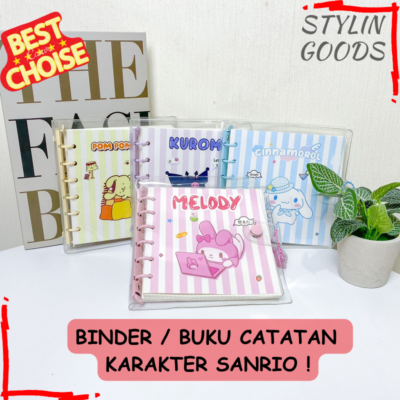Jual MINI BINDER BUKU SPIRAL / BINDER SANRIO BUKU CATATAN LUCU UNIK ...