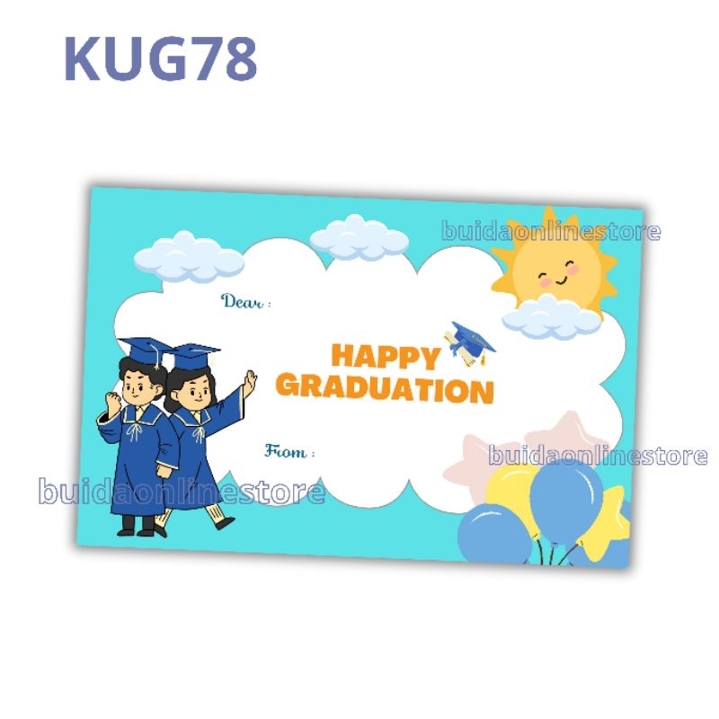 Jual Kartu Ucapan Happy Graduation Stiker Label Selamat Wisuda Hari ...
