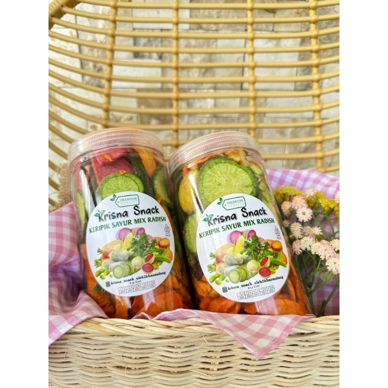 Jual KERIPIK SAYUR MIX TOPLES 800 ML | Shopee Indonesia