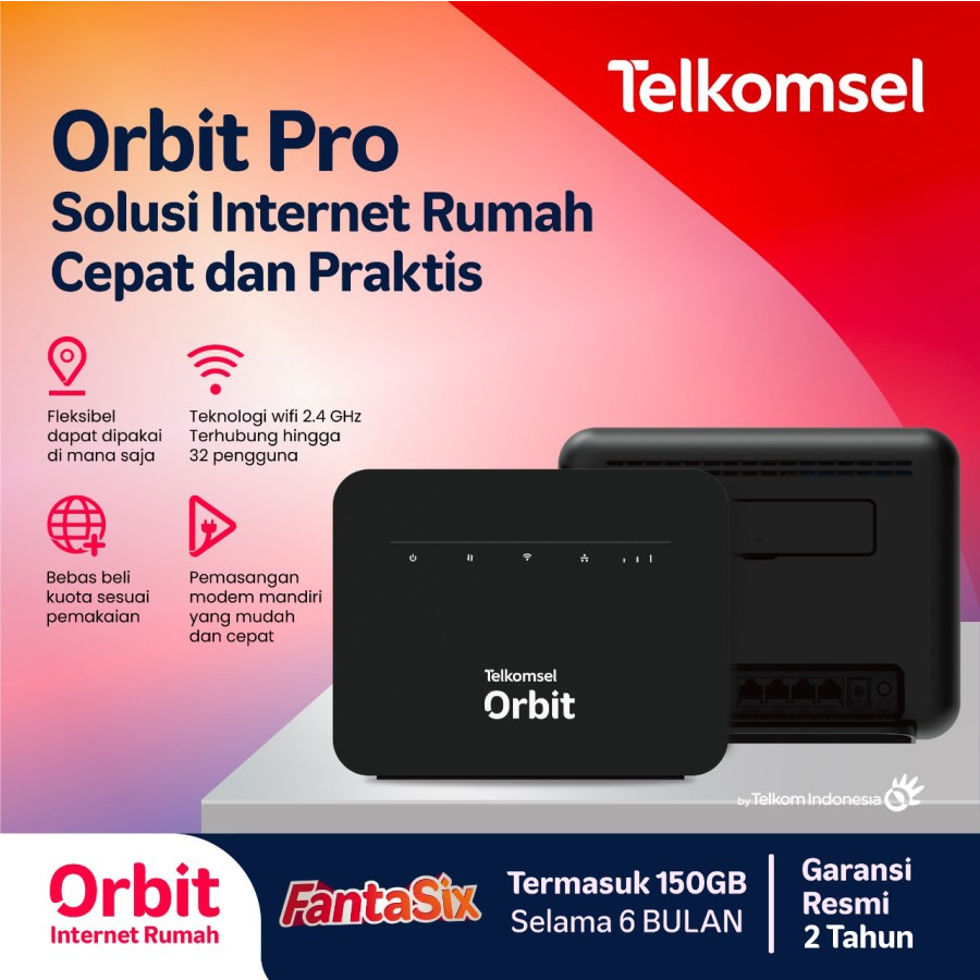 Jual Telkomsel Orbit Pro Modem 4G Support WiFi 5 GHz High Speed - HKM281 K383 Garansi Resmi 24 ...