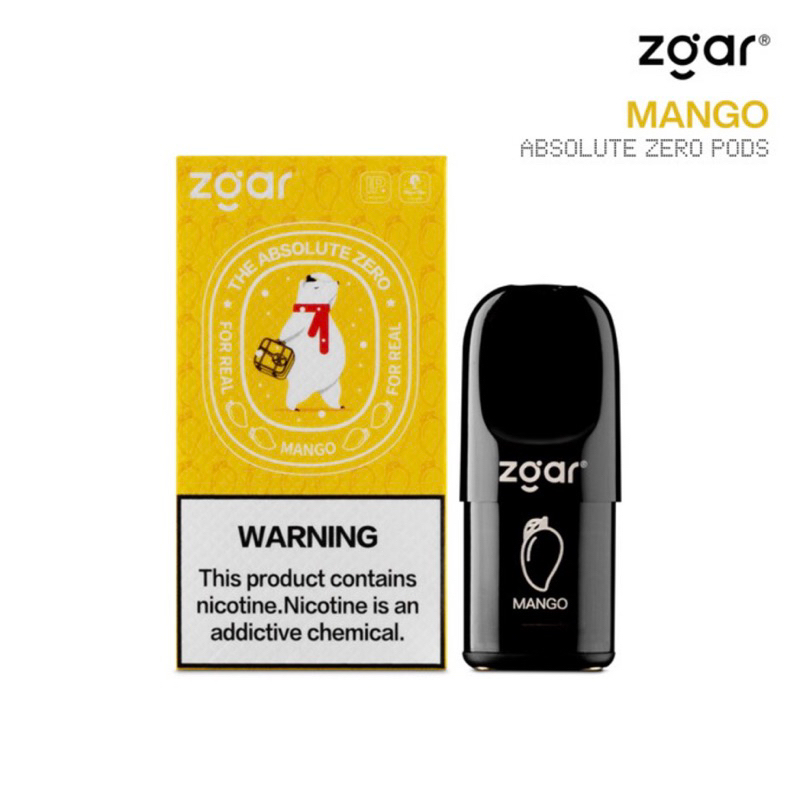 Jual ZGAR Pods Absolute Zero - Rasa Mango (Isi 1 Pod) | Shopee Indonesia